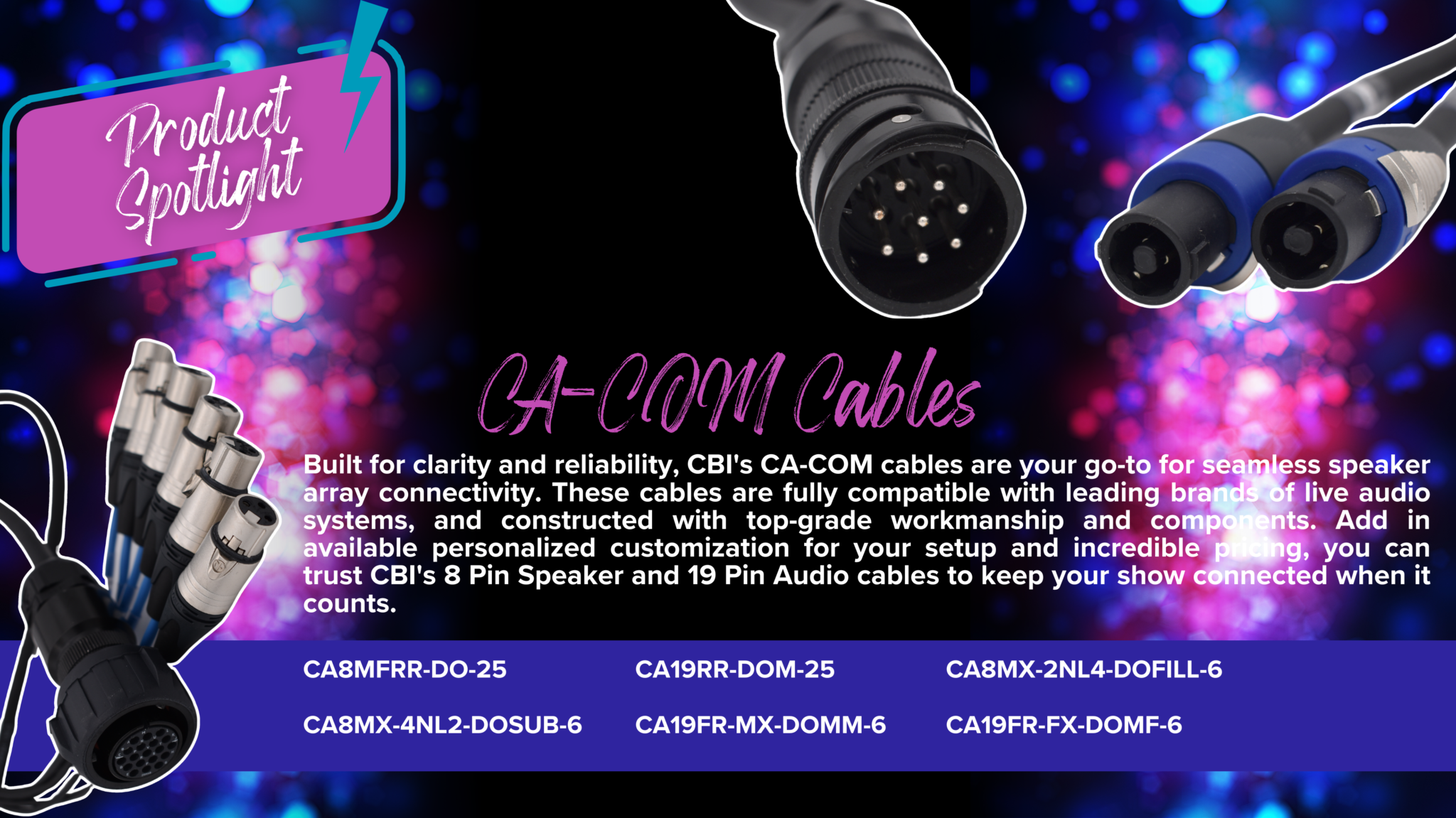 CBI Cables – Audio, Video, Data, Lighting, Power, and Bulk Cables